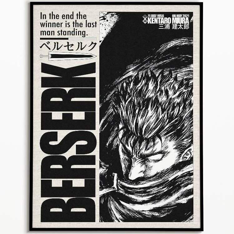 FREESHIP ⭐️ Manga Berserk | BERSERK Poster - Tranh Decal Dán Tường ...