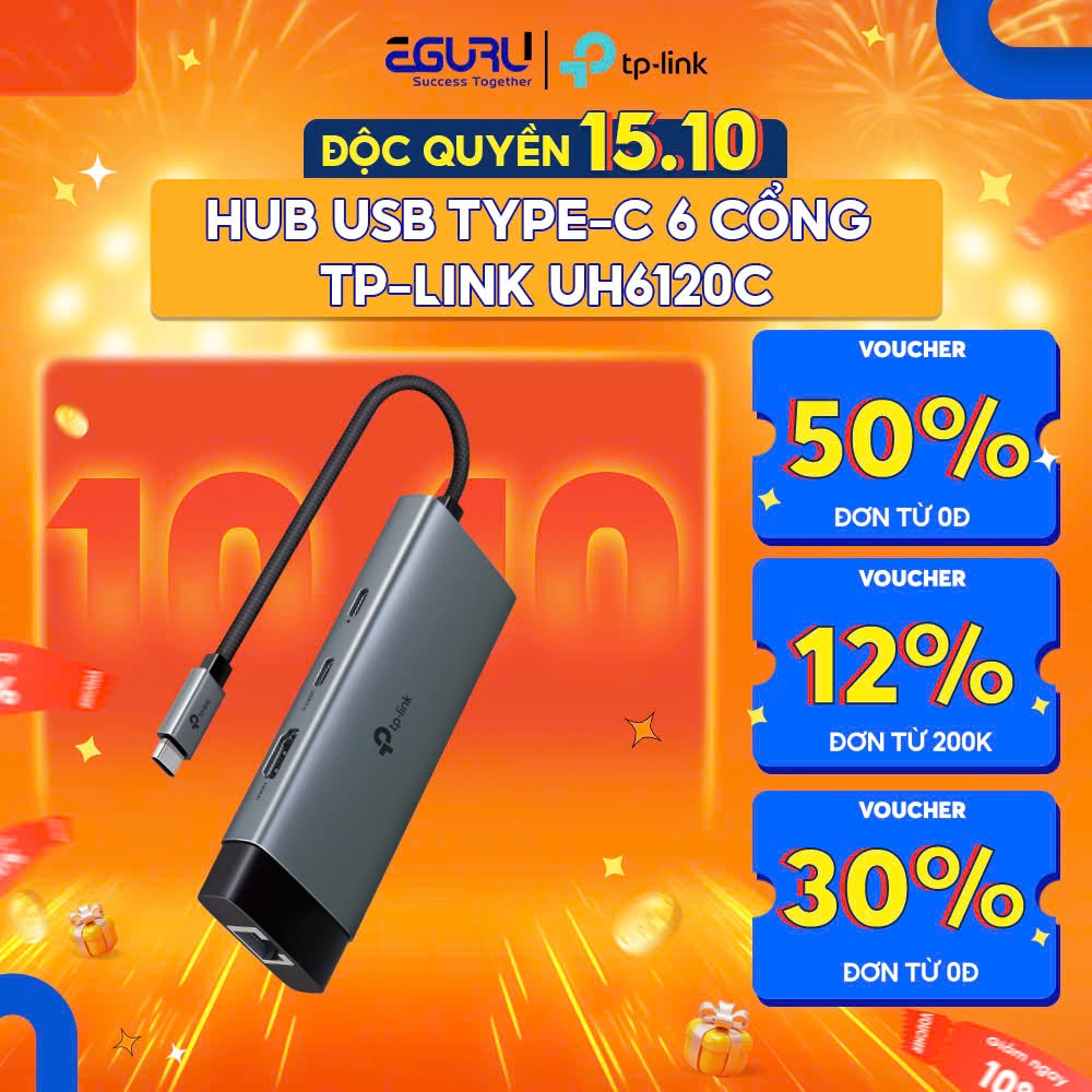 Bộ Chuyển Đổi HUB USB Type C TP-Link UH6120C 6 Cổng và UH9120C 9 Cổng ...