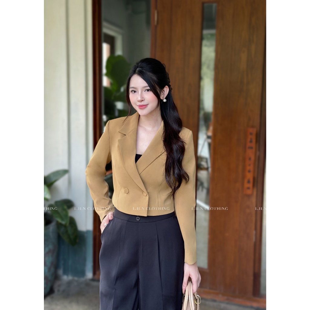Áo Vest Be Dáng Lửng - LIIN CLOTHING - VED260SBR-F24 | Shopee Việt Nam