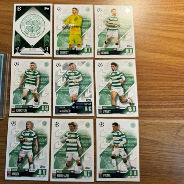 [ CHÍNH HÃNG ] - FULL SET - TOPPS MATCH ATTAX 2025 - CELTIC (9 THẺ ...