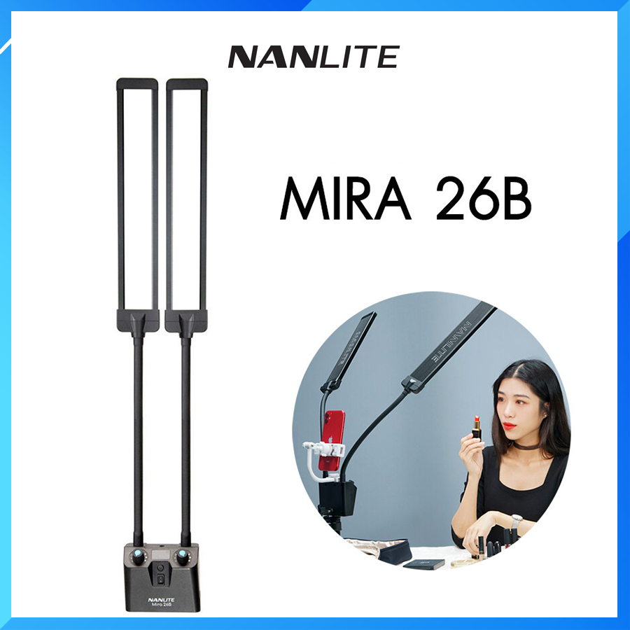 Nanlite Mira 26B - Đèn Chuyên Dụng Cho Dân Make Up (Tặng Kèm Ngàm Kẹp Điện Thoại Và Chân Đèn ...