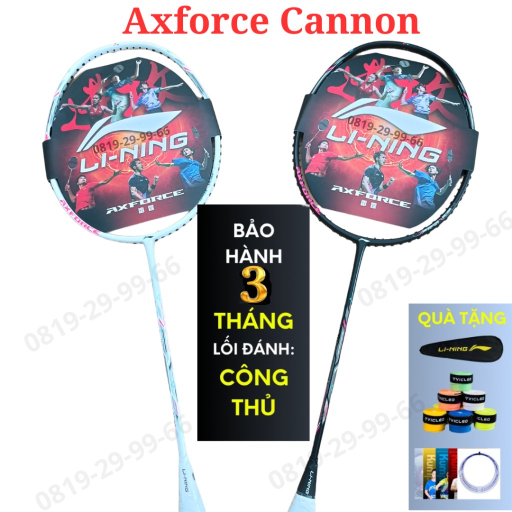 Vợt Lining Axforce Cannon chính hãng căng sẵn 10kg 11kg 12kg , căng max ...