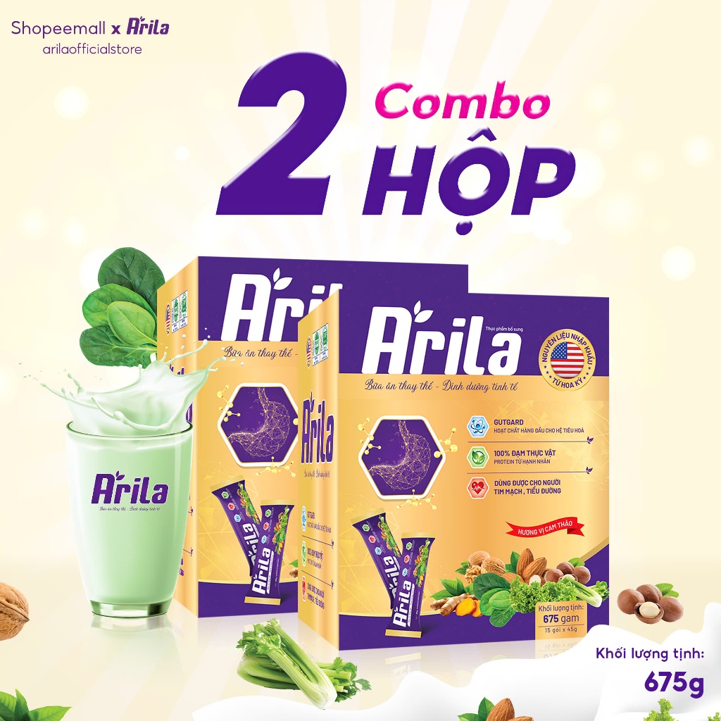 Combo 2 Hộp ARILA Cho Người Bị Các Vấn Đề Về Đường Tiêu Hóa, Người Mới ...