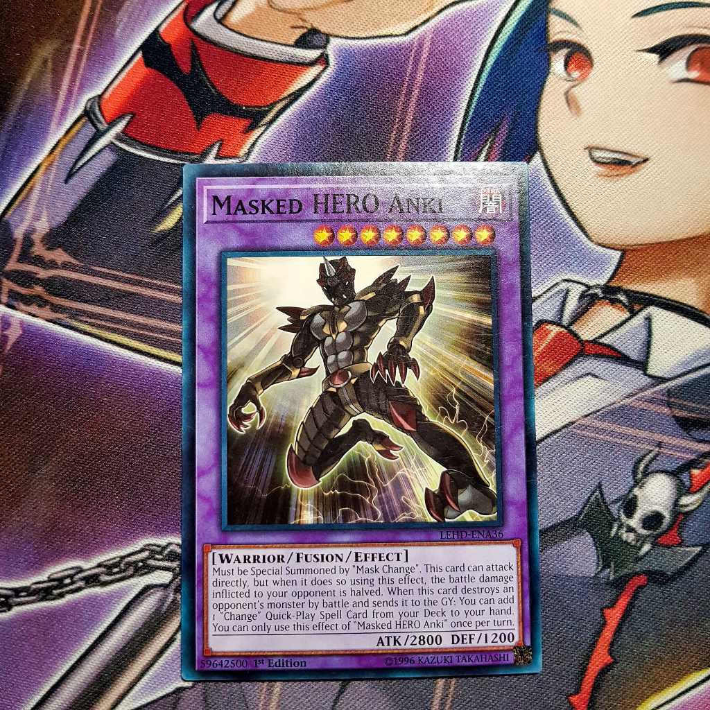 Thẻ bài Yugioh chính hãng | Masked HERO Anki | LEHD Common | Shopee ...