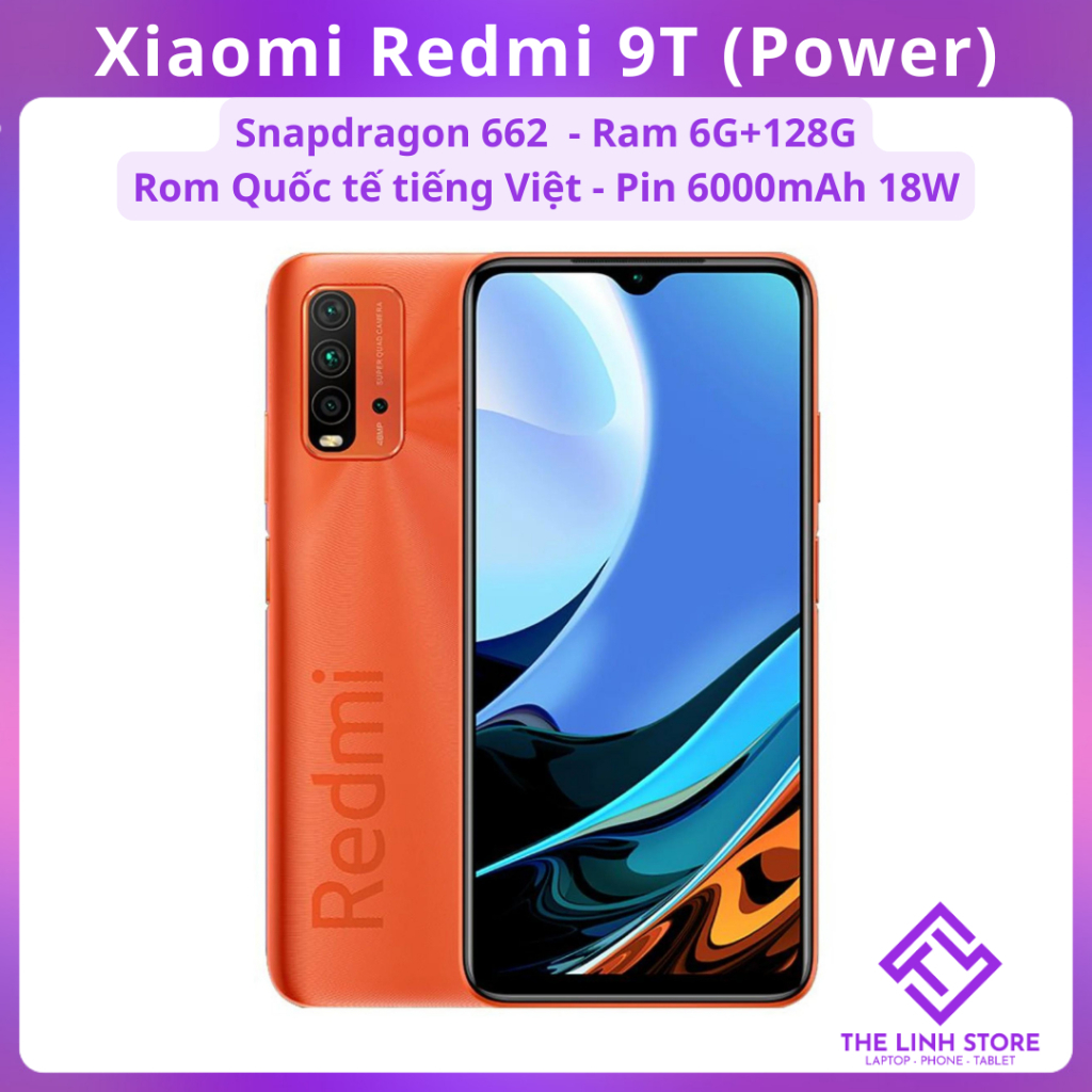 Điện thoại Xiaomi Redmi 9T (Note 9 4G) Rom quốc tế - Snap 662 ram 6G ...