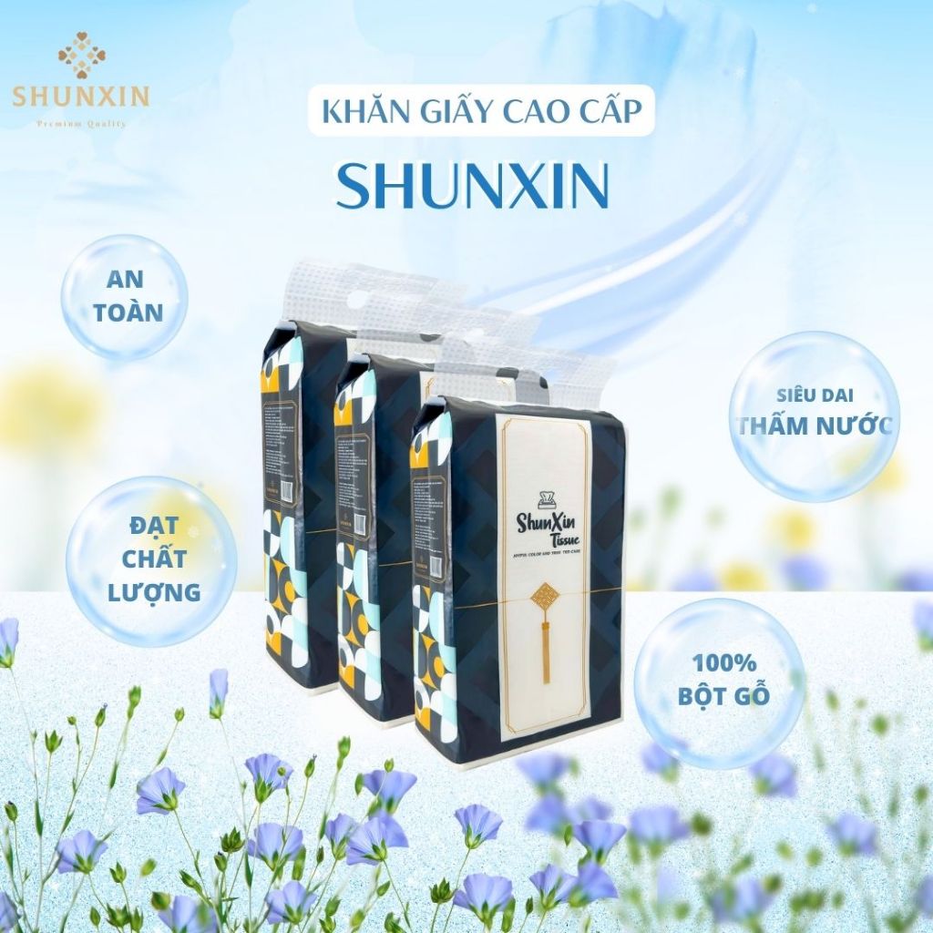 COMBO 3 Khăn Giấy Treo Tường SHUNXIN 4 Lớp - 1280 Tờ, Tiện Lợi & An ...