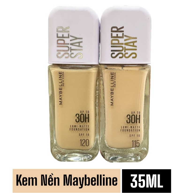Kem Nền Maybelline Super Stay Up To 30H Lumi-Matte Foundation 120/115 SPF16 PA+++35ml | Shopee ...