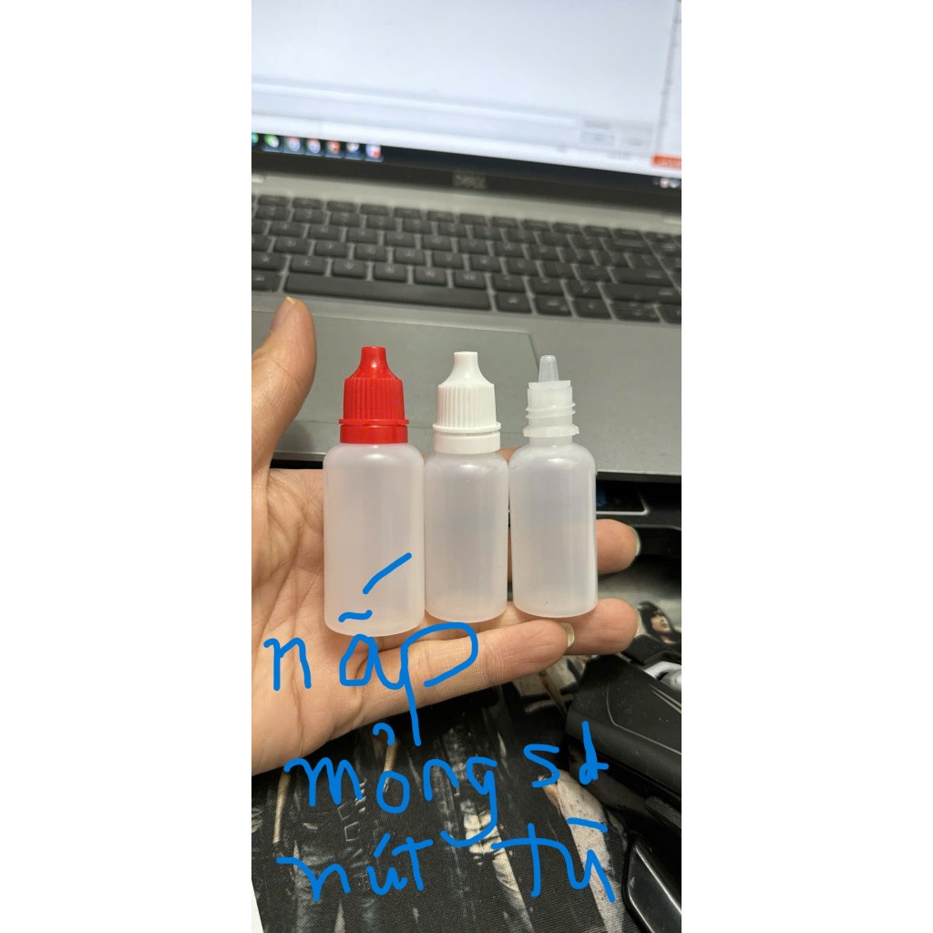 10 chai nhựa sử dụng NÚT TÙ 5ml 10ml 15 20ml ( giống chai nhỏ mắt) | Shopee Việt Nam