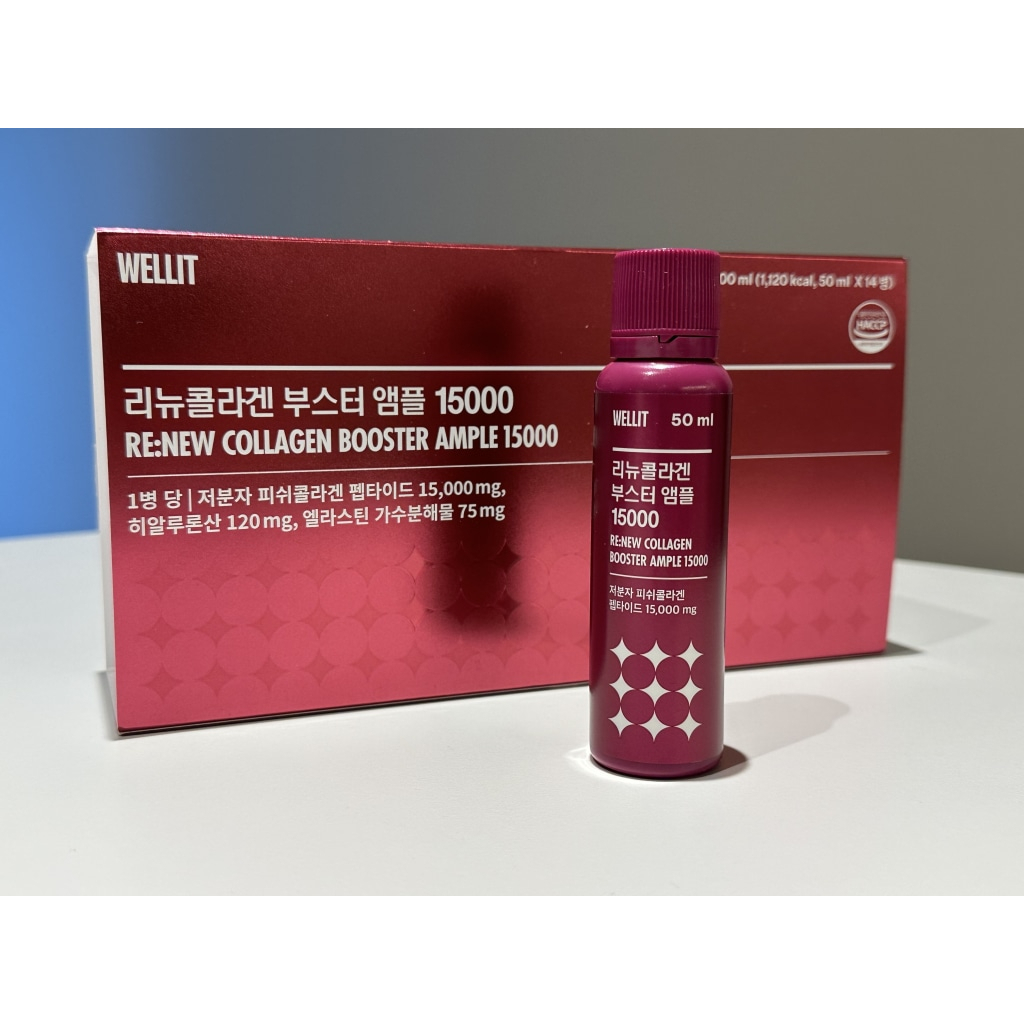 WELLIT RE:NEW COLLAGEN BOOSTER AMPLE 15000mg 50ml kèm bill chính hãng ...