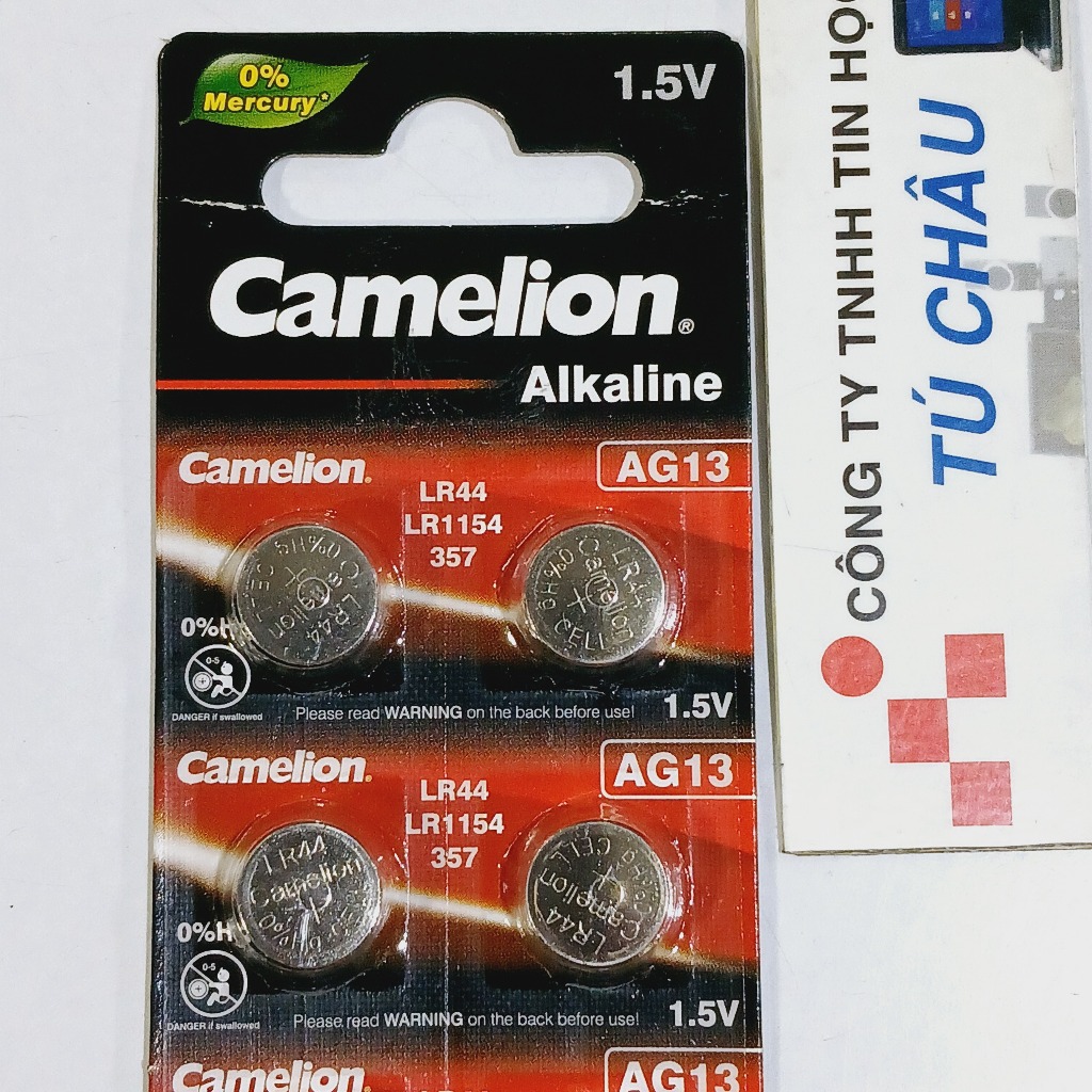 Pin AG13, LR44, G13, LR44, A76, GP76A, 357, SR44W - 1.5V / Hiệu Camelion | Shopee Việt Nam