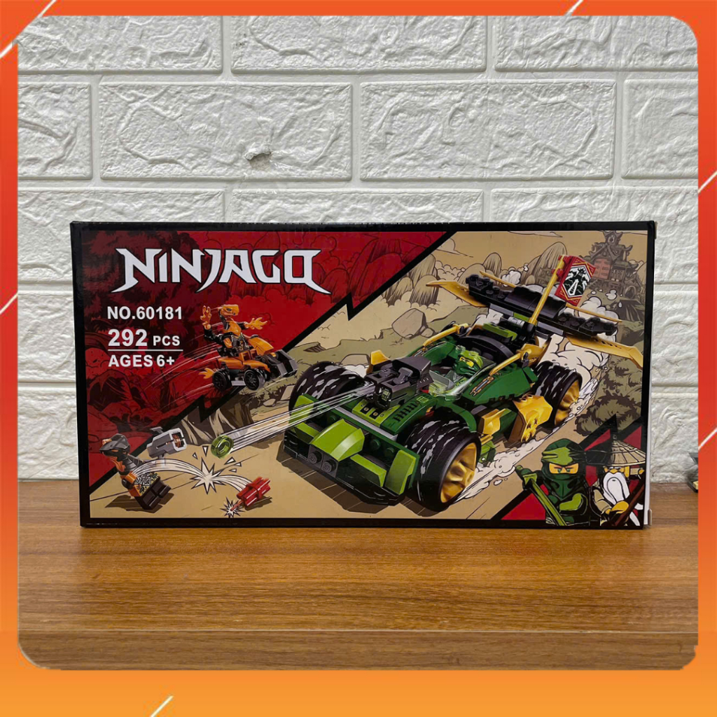 NINJA Đồ Chơi Lắp Ráp NINJA Lloyd's Race Car EVO Lari 60181 ( 292 chi ...