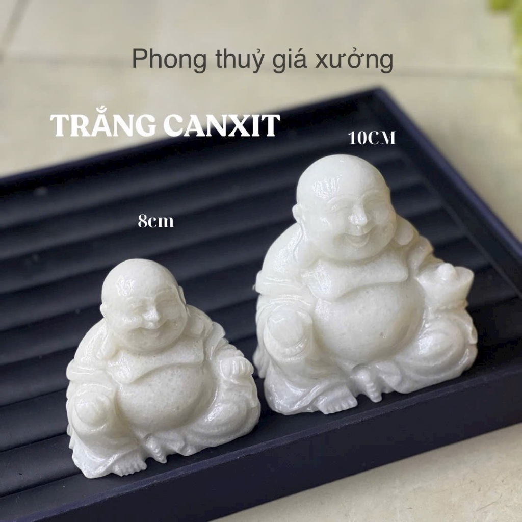 Tượng Phật Di Lạc Trắng Bạch Ng Cao 8cm 10cm nguyên khối siêu đẹp ...