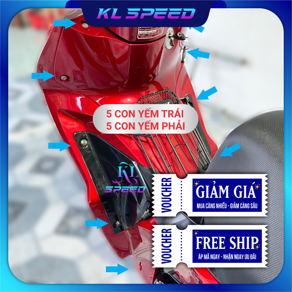 Ốc Salaya gắn xe Future 125i [Fu led - Fu mập] inox 304 full vị trí dàn ...