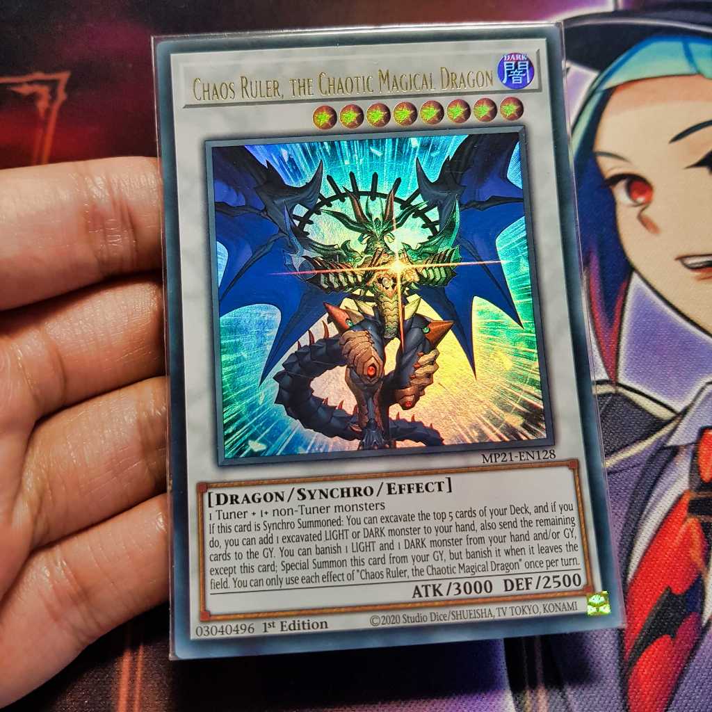 Thẻ bài Yugioh chính hãng | Chaos Ruler, the Chaotic Magical Dragon | MP21 Ultra rare. | Shopee ...