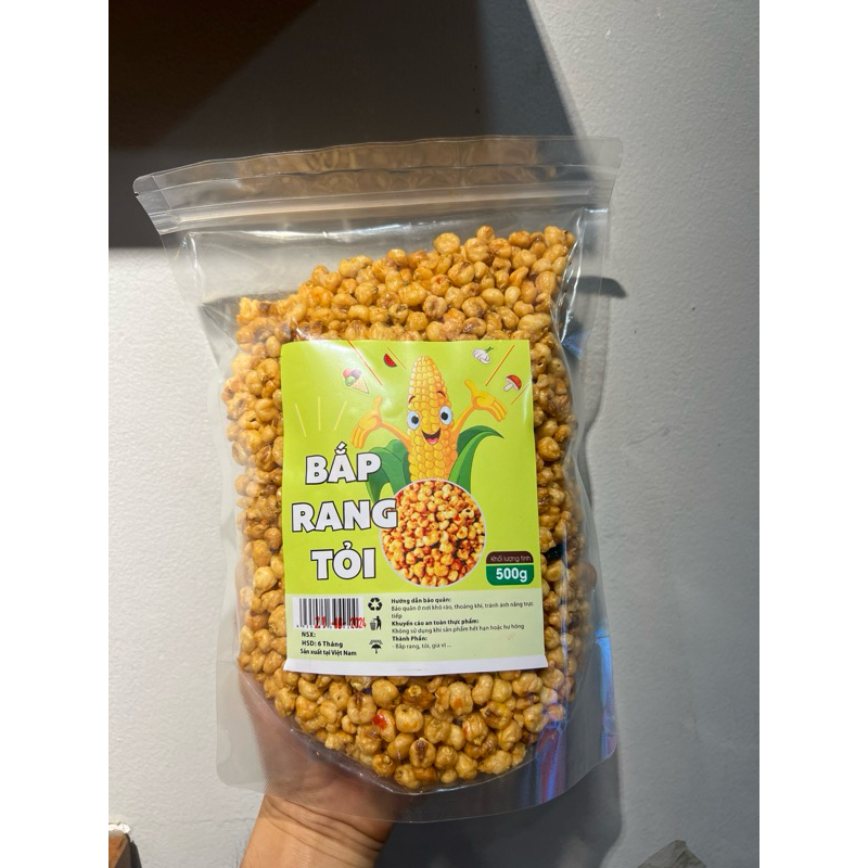 Bắp Rang Tỏi Ớt, Bắp Sấy Giòn, Ngô Giòn Xốc Mắm Cay, Bỏng Ngô Đồ Ăn Vặt ...
