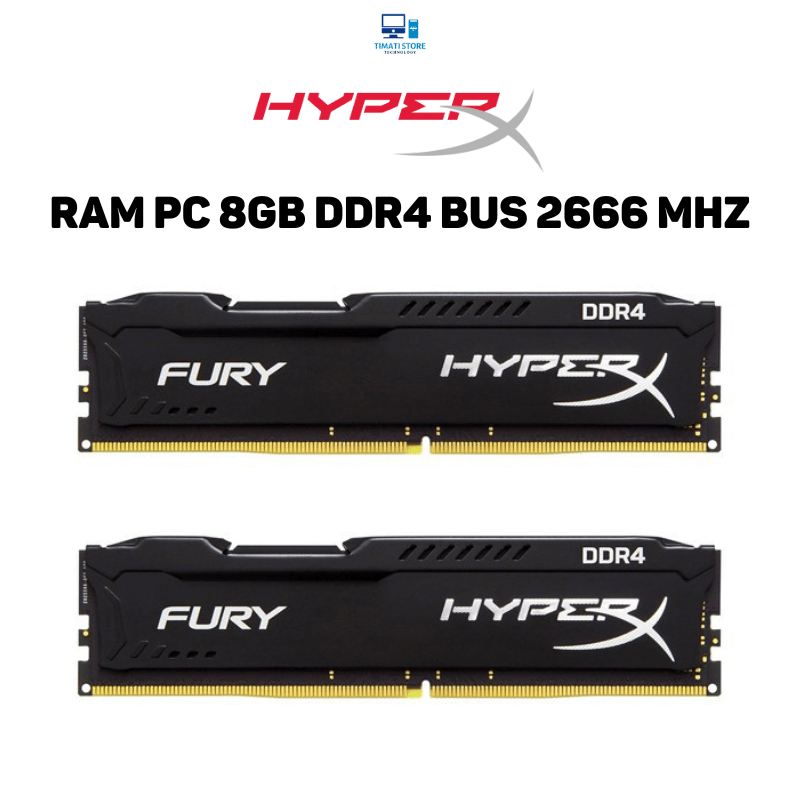 Ram PC Kingston FURY 8GB DDR4 bus 2666 MHz Hyperx Fury Memory Ram DIMM - Bảo hành 36 tháng ...