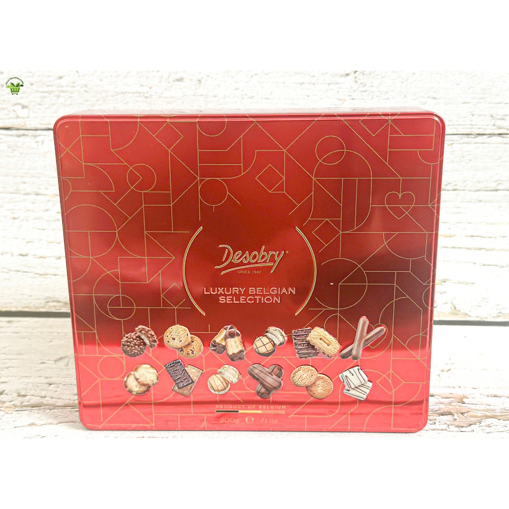 Bánh Phủ Socola Desobry Hộp Thiếc Đỏ 200g | Shopee Việt Nam