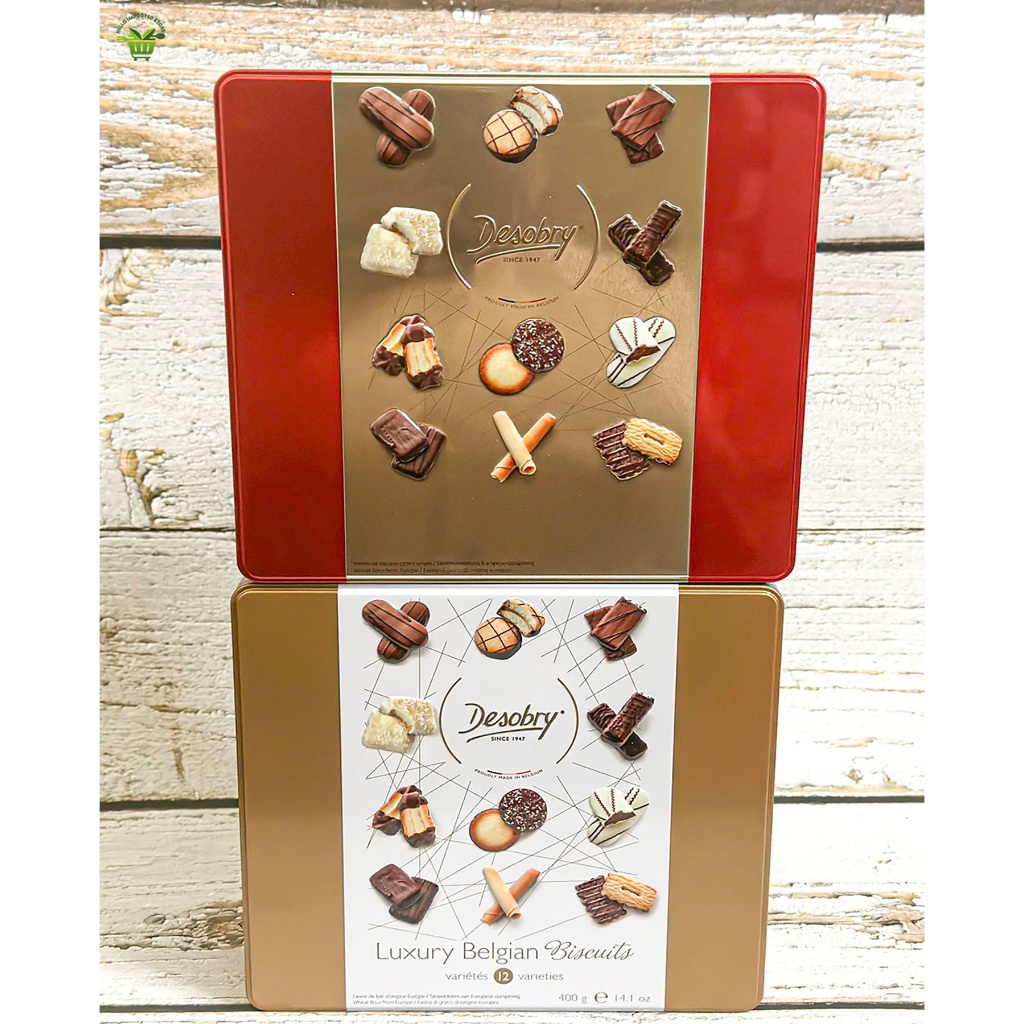 Bánh Phủ Socola Desobry Hộp Thiếc 400g | Shopee Việt Nam