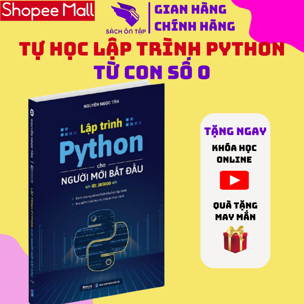 Sách lập trình Python cơ bản, Lập trình Python cho người mới bắt đầu, Sách tin học văn phòng ...