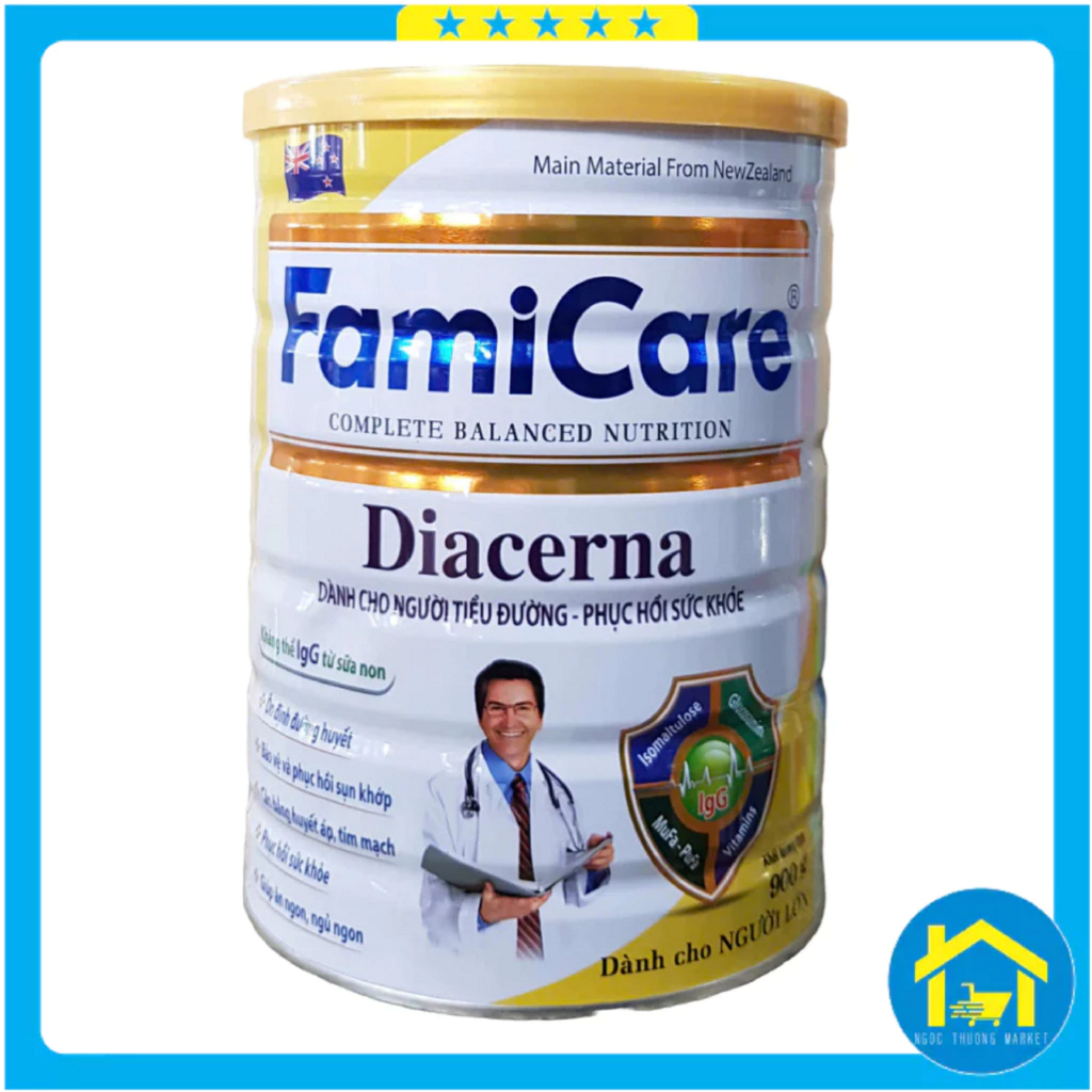 Sữa bột dành cho người tiểu đường FamiCare Diacerna lon 900g | Shopee ...
