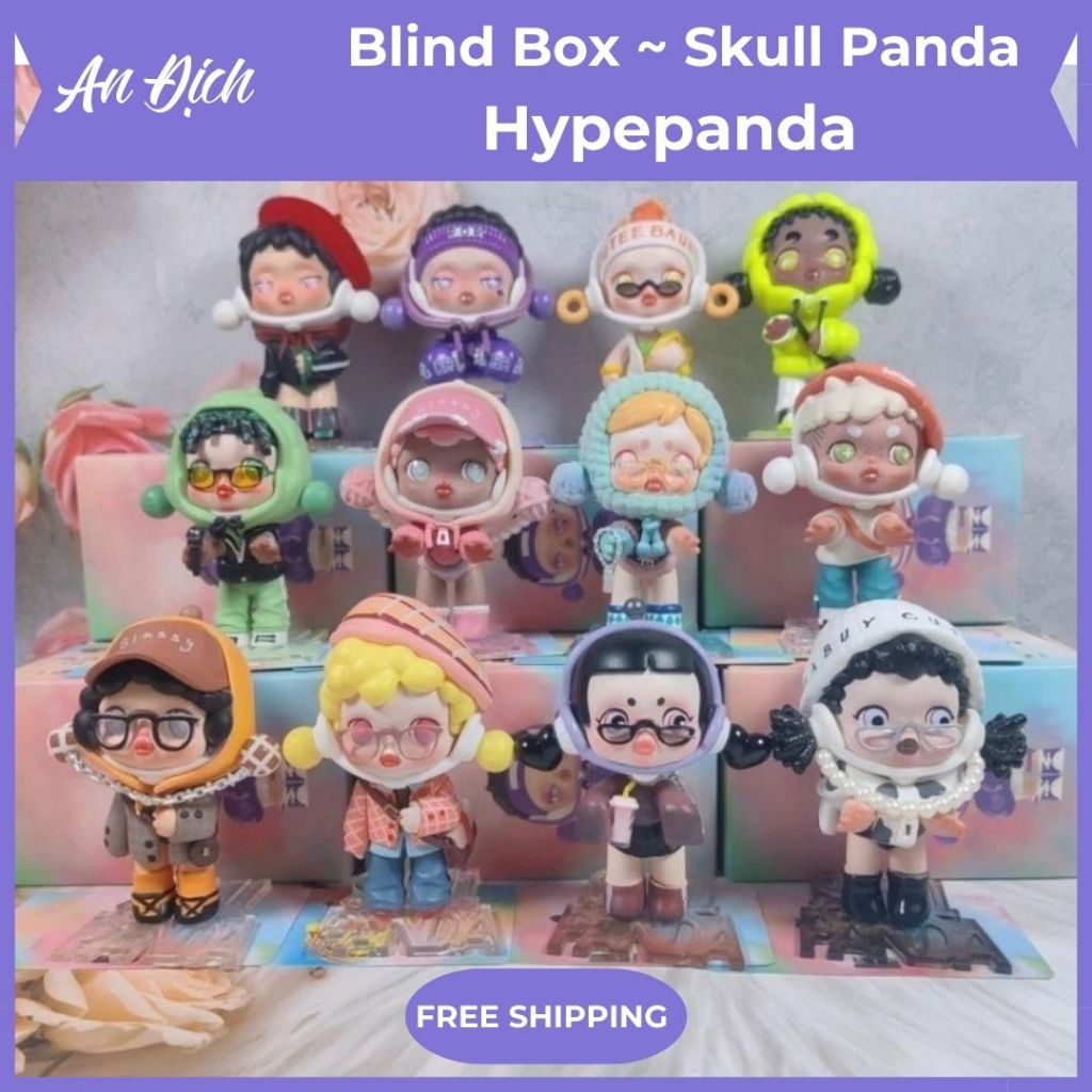 [Full box 12 hộp + 1 hộp Secret-Loại Rep 1:1] Hộp Bí Ẩn Blind Box Skull ...