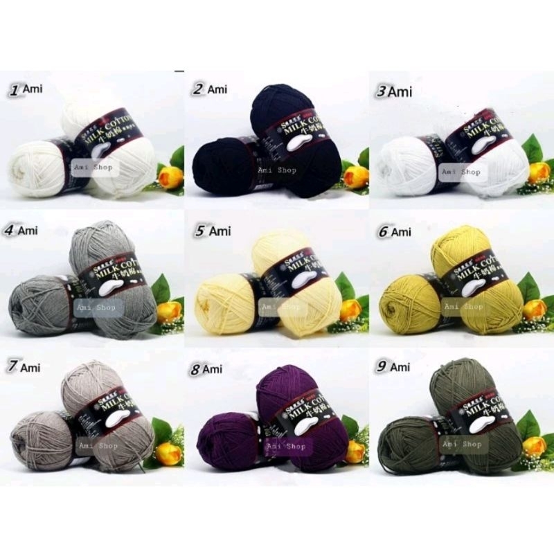 Len Milk Cotton 125g (Loại 1) Bảng 01 - 103 | Shopee Việt Nam