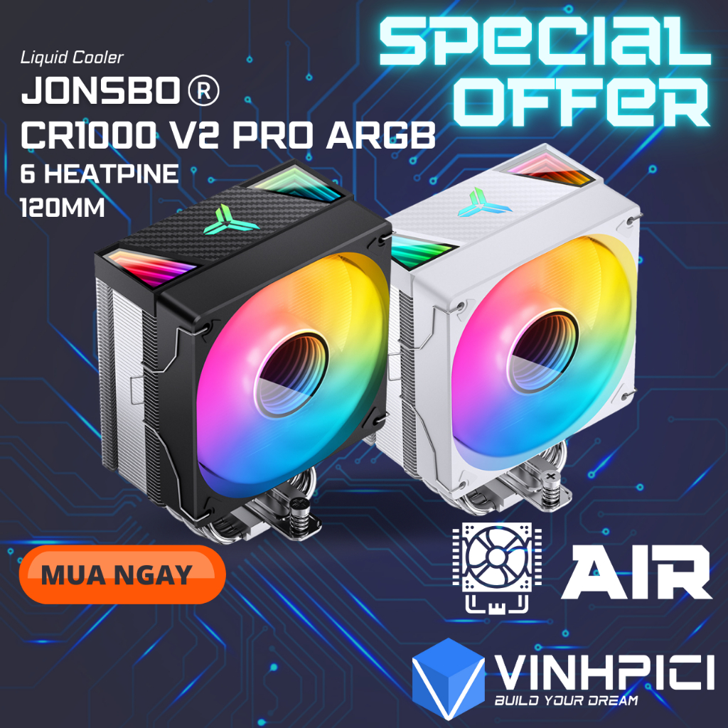 Tản nhiệt khí CPU JONSBO CR1000 V2 PRO ARGB [NEW] | Shopee Việt Nam