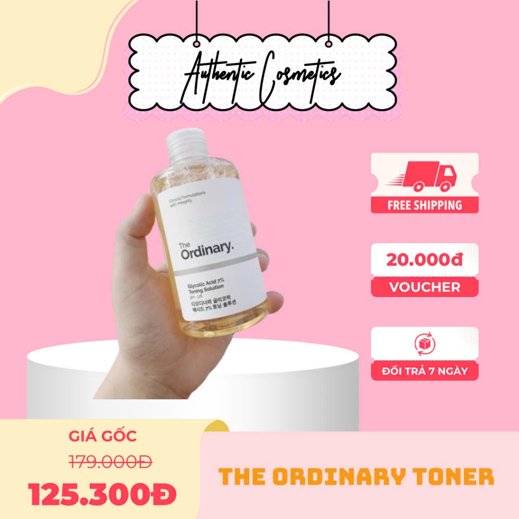 The Ordinary Toner tẩy da chết glycolic acid 7% 240ml Toning Solution ...