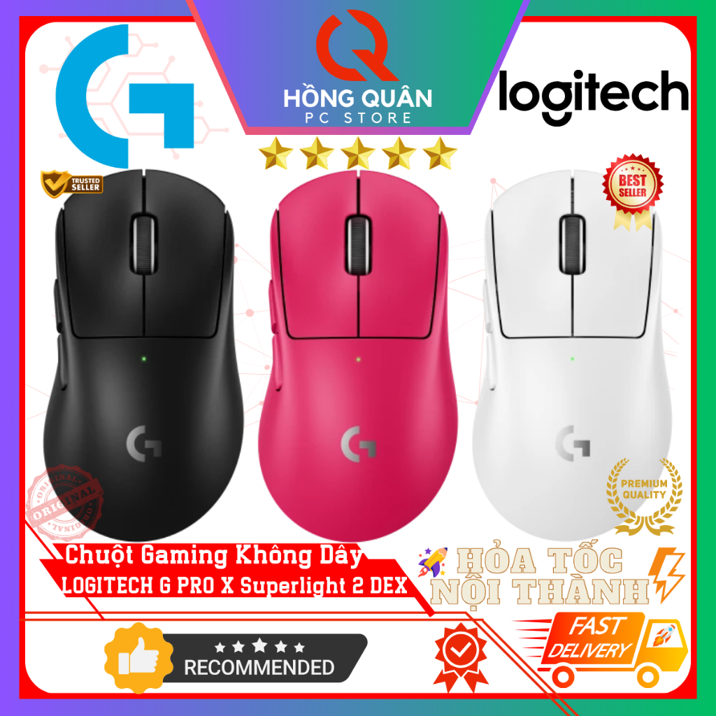 Chuột Gaming Không Dây Logitech G Pro X Superlight 2 DEX (60g/ 44000DPI ...