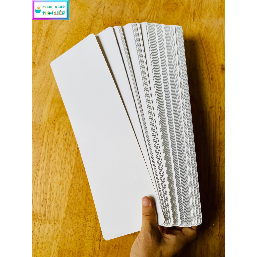combo bộ thẻ flashcard trắng a4 / a5 / a6 / a7, giấy bìa cứng trắng ...