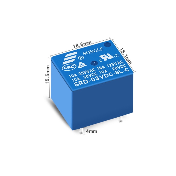 Relay 5V 12V 24V Songle SRD 4P 10A | Shopee Việt Nam