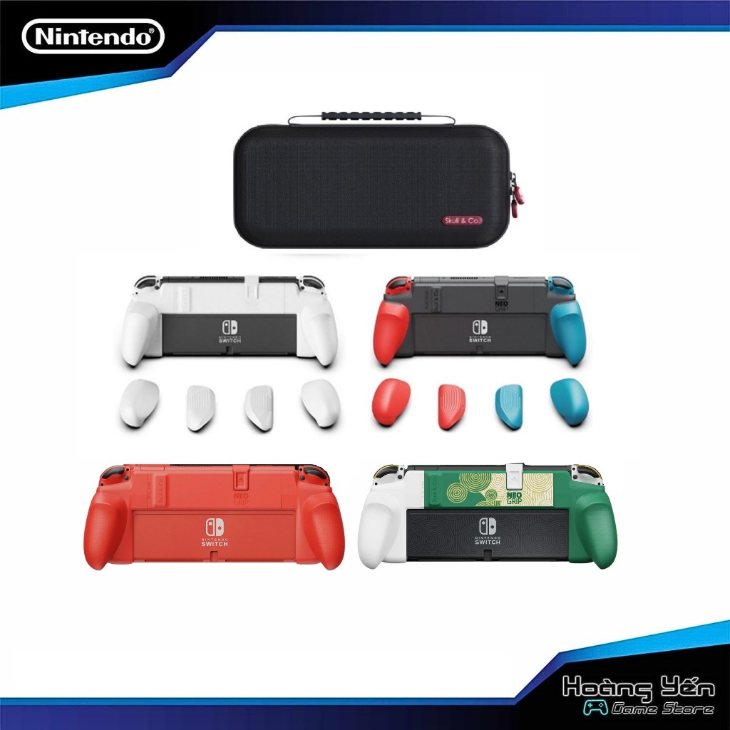 Ốp Lưng Grip Case Oled và túi Maxcarry Oled hãng Skull & Co cho Nintendo Switch Oled | Shopee ...