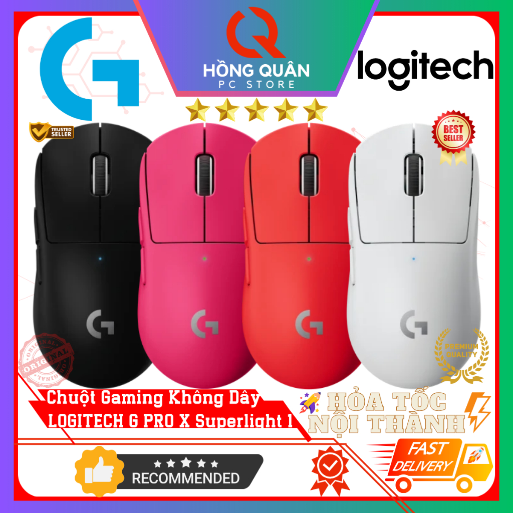 Chuột Gaming Không Dây Logitech G Pro X Superlight (63g/ 25600DPI/ Pin ...