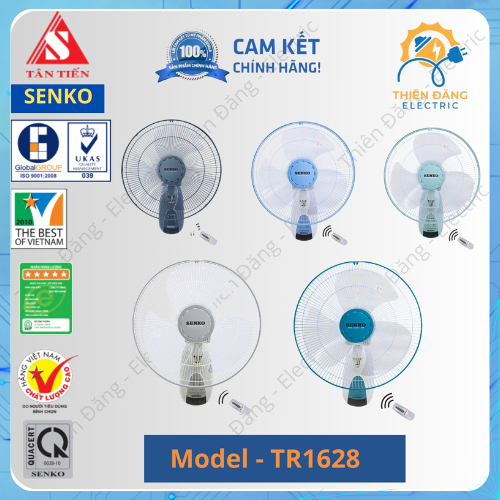 TR 1628 - QUẠT TREO TƯỜNG SENKO , ĐIỀU KHIỂN REMOTS , 47W , 3 CÁNH ...