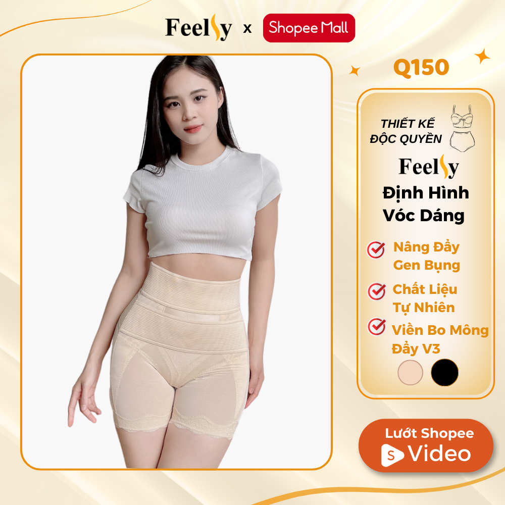 Quần Gen Định Hình 𝐅𝐞𝐞𝐥𝐬𝐲 Nâng Đẩy Mông Co Giãn Đa Chiều Siết Eo Thoáng Khí Kháng Khuẩn Q150 ...