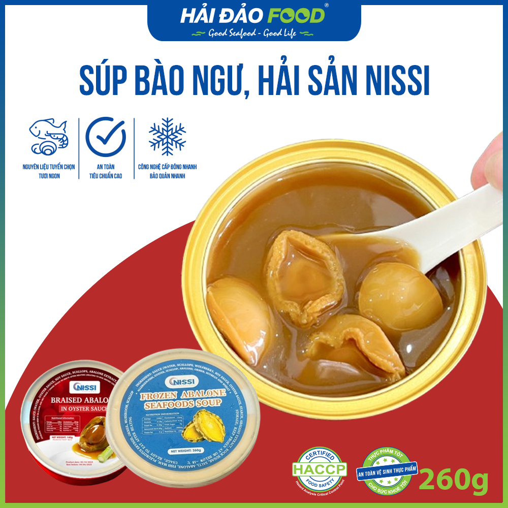 [Hỏa tốc HCM 2H] Súp bào ngư, súp hải sản sốt hàu Nissi (140g - 260g) | Shopee Việt Nam