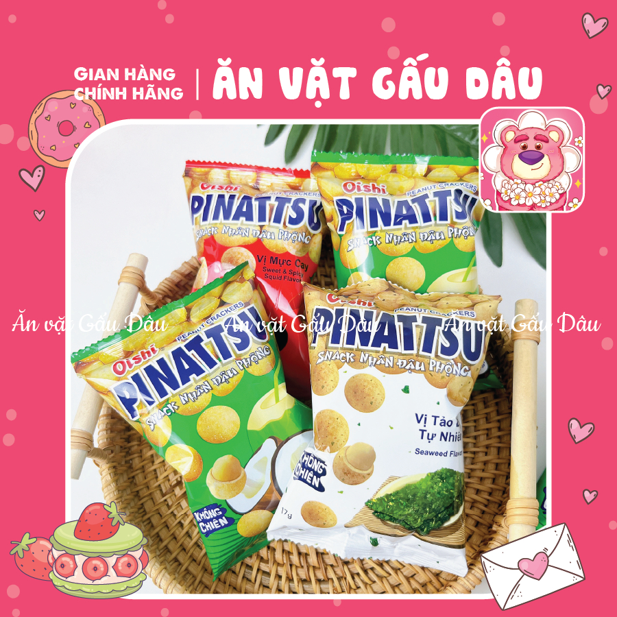 Snack Đậu Phộng Pinatsu Oishi 2 Vị Cốt Dừa Mực Cay (gói 13g) | Shopee ...