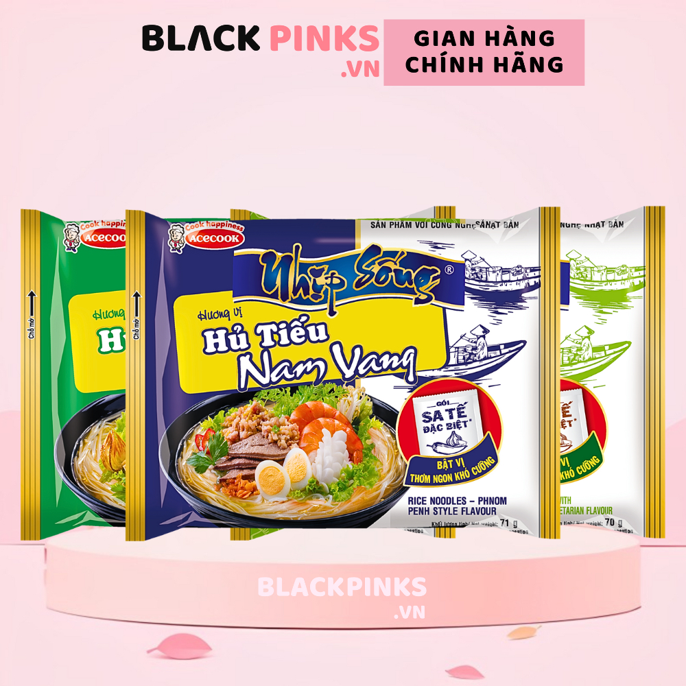 Thùng 30 gói hủ tiếu Nhịp Sống hương vị Nam Vang/chay Nam Vang/sườn heo gói 66g/70g | Shopee ...