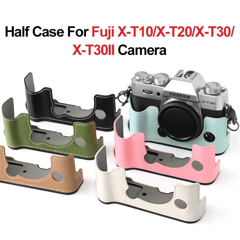 Halfcase-bao da cho máy ảnh Fujifilm XT10, XT20, XT30, XT30II Vỏ bảo vệ | Shopee Việt Nam
