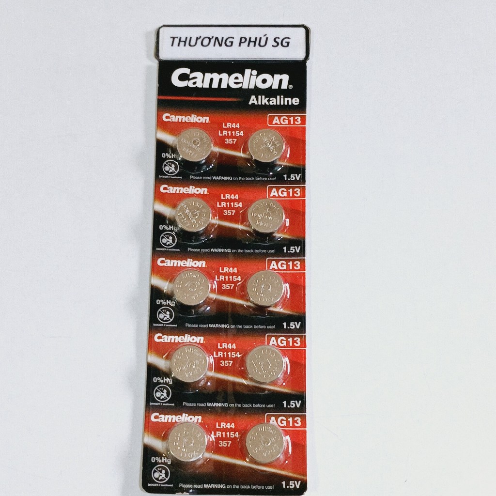 Pin AG13, LR44, G13, A76, 357, SR44W, 357 - 1.5V / Hiệu CAMELION chính ...