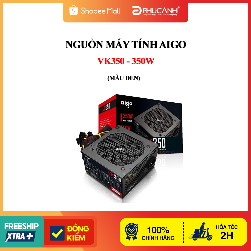 Nguồn máy tính AIGO VK350 - 350W (Màu Đen) | Shopee Việt Nam