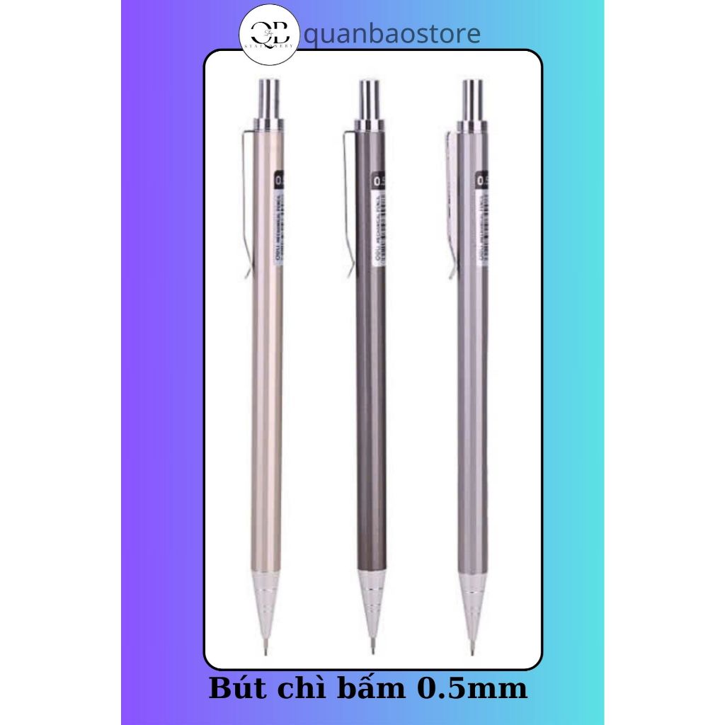 Bút chì bấm kim loại ngòi 0.5mm Deli 6490 hàng chính hãng. | Shopee ...