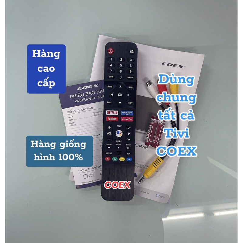 Remote Điều khiển Tivi COEX hàng cao cấp( Dùng chung tất cả Tivi COEX) | Shopee Việt Nam