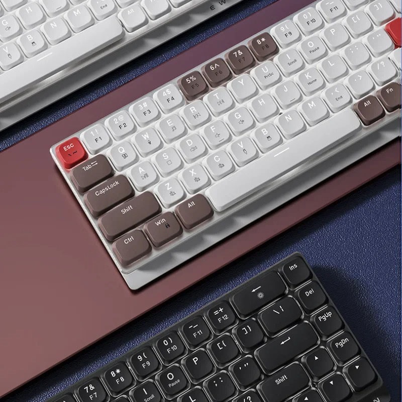 Bàn phím cơ 3 mode low profile Eweadn MK68 led trắng 20 chế độ , red ...