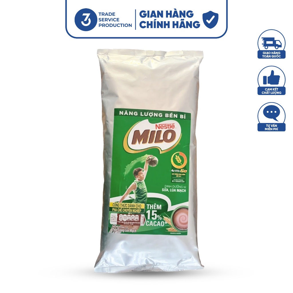 Bột Milo Nguyên Chất (thêm 15% Cacao) 1kg - Nestlé | Shopee Việt Nam