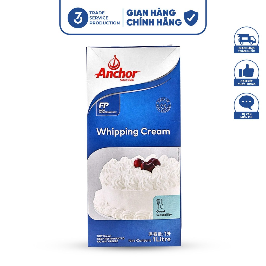 Whipping Cream Anchor 1L - Kem rich béo - Giao Hỏa Tốc | Shopee Việt Nam
