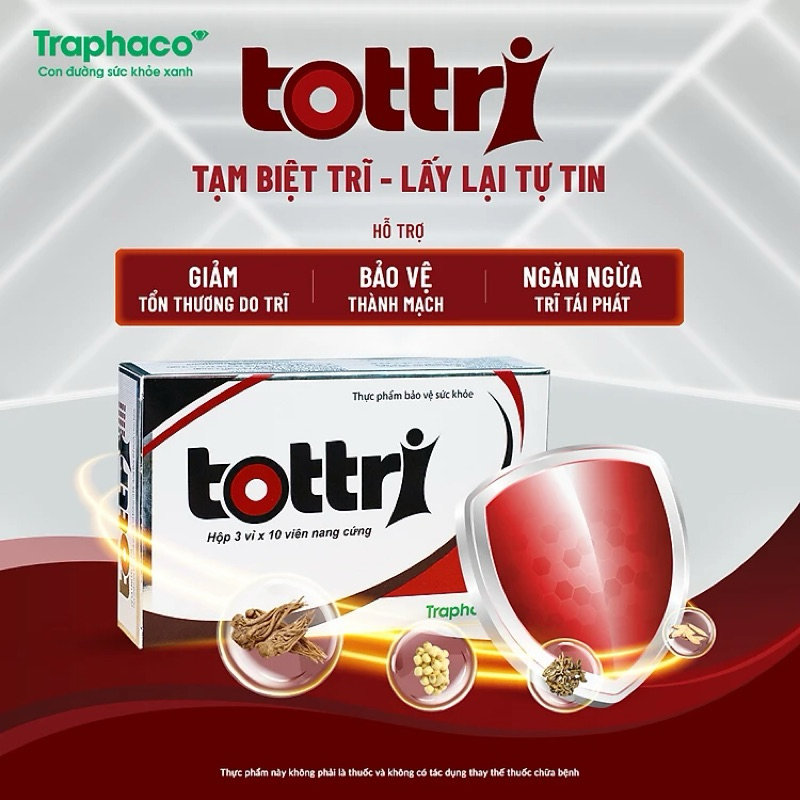 TOTTRI VIÊN & TOTTRI GEL - GIẢM ĐAU, SƯNG VIÊM, SĂN SE BÚI TRĨ | Shopee ...
