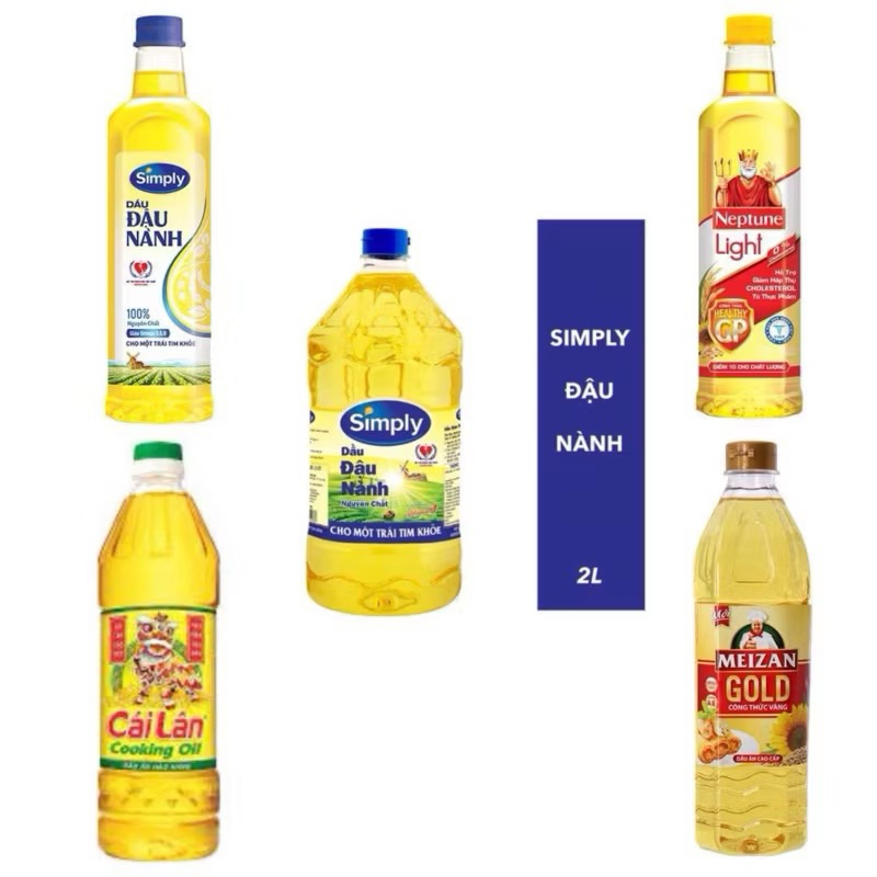 (BMBB) DẦU ĂN SIMPLY-NEPTUNE LIGHT- MEIZAN GOLD - CÁI LÂN Từ 400ml-1L ...