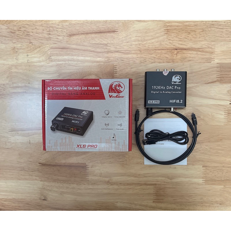 Bộ chuyển đổi âm thanh quang học VinaGear XL6 pro hàng chính hãng ...