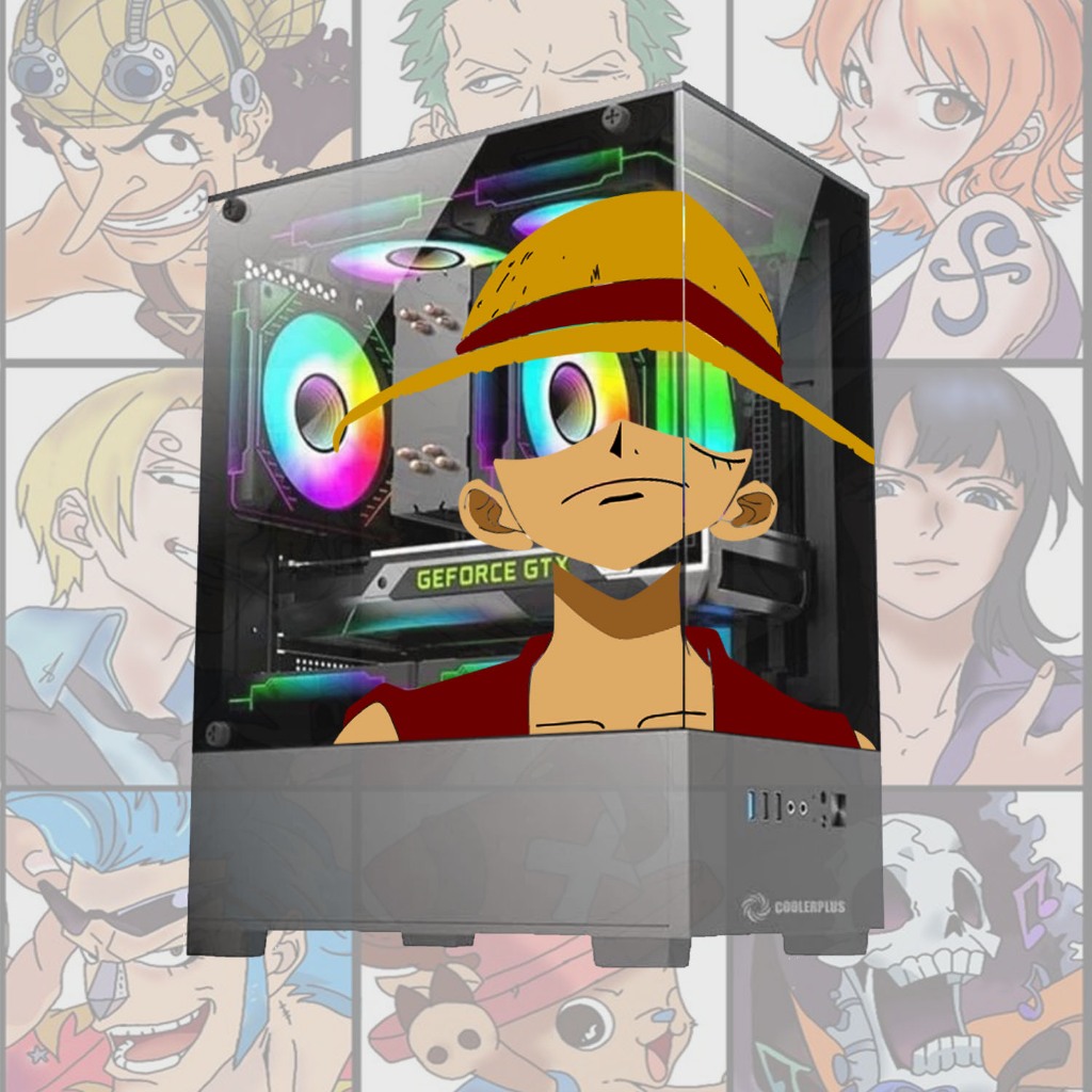 Decal case pc dán trang trí chủ để Onepiece Luffy | Shopee Việt Nam